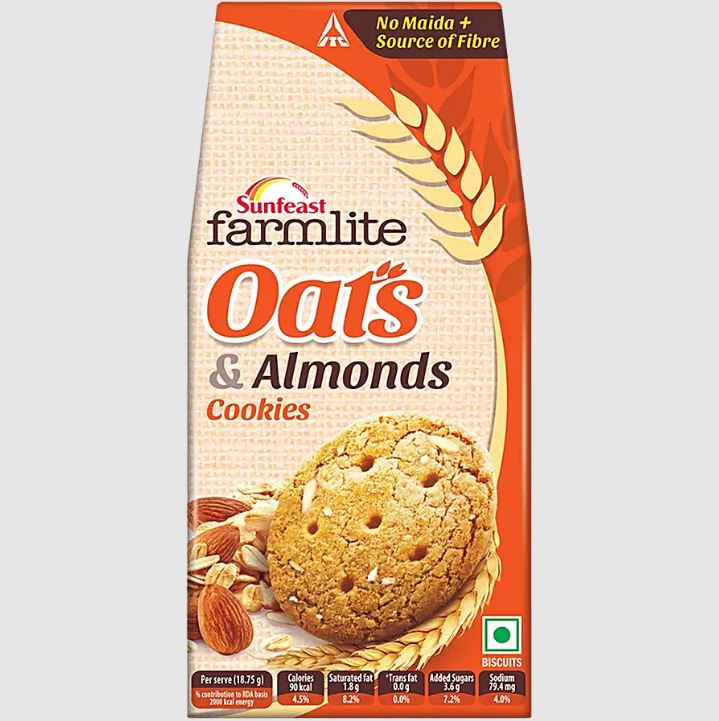 Sunfeast Cookies- Oats And Almond/ Raisins Biscuit 150g | Driftbasket